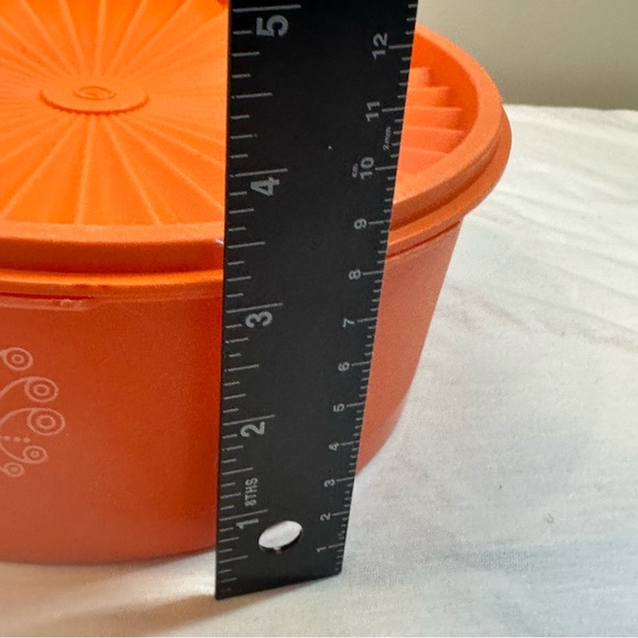 Tupperware | Kitchen | Vintage Tupperware Orange Canister With Lid ...